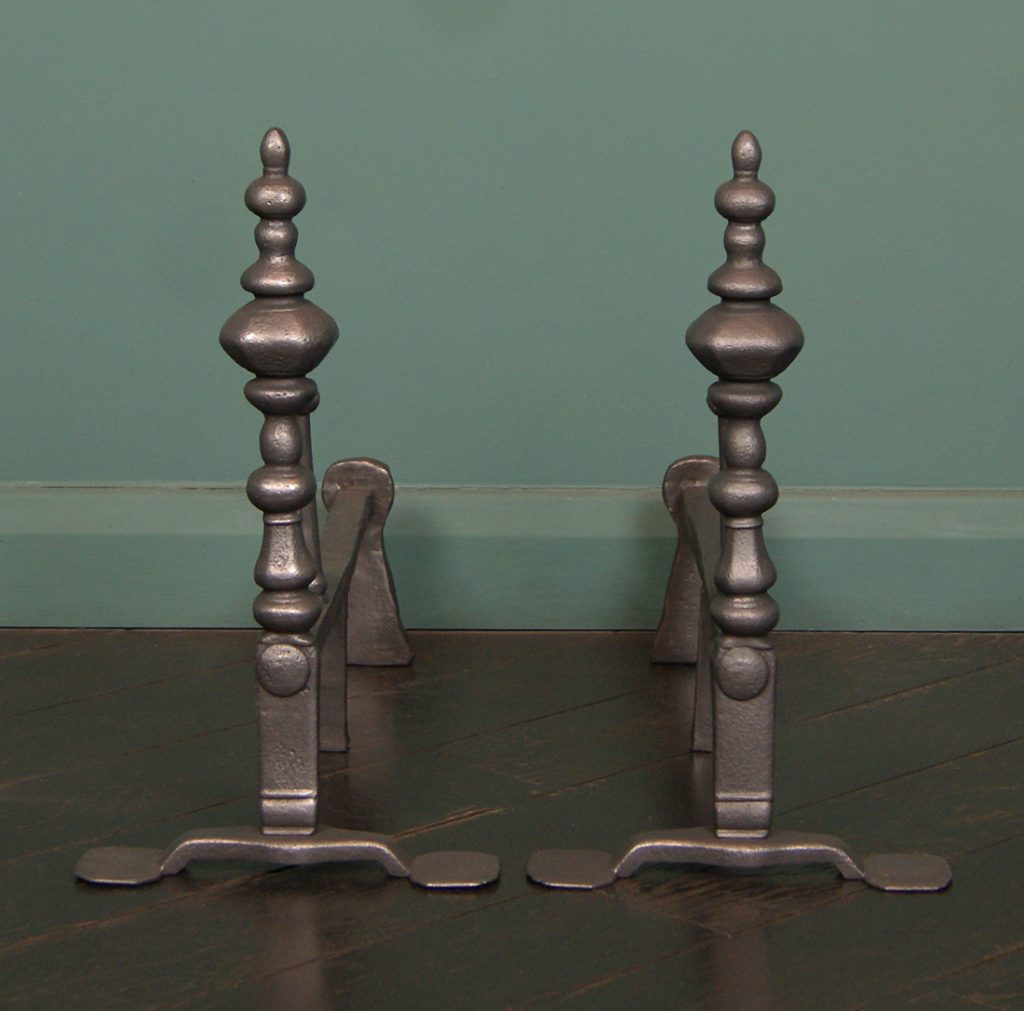 Limited Edition English Iron Fire Dogs - Gibilaro Design